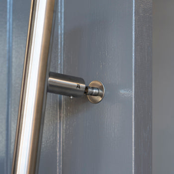 How to Fit Bolt-Through T Bar Pull Handles to a Door – Hand Forged